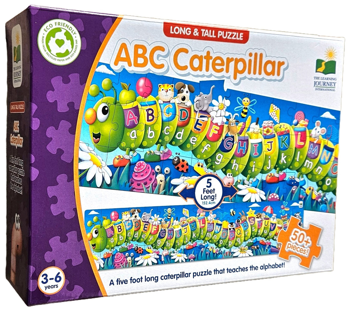 Jumbo Floor Puzzle - ABC Caterpillar - 50 Pieces – Happy Go Lucky