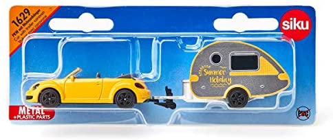 Siku 1629 1:87 VW BEETLE W/CARAVAN – Happy Go Lucky