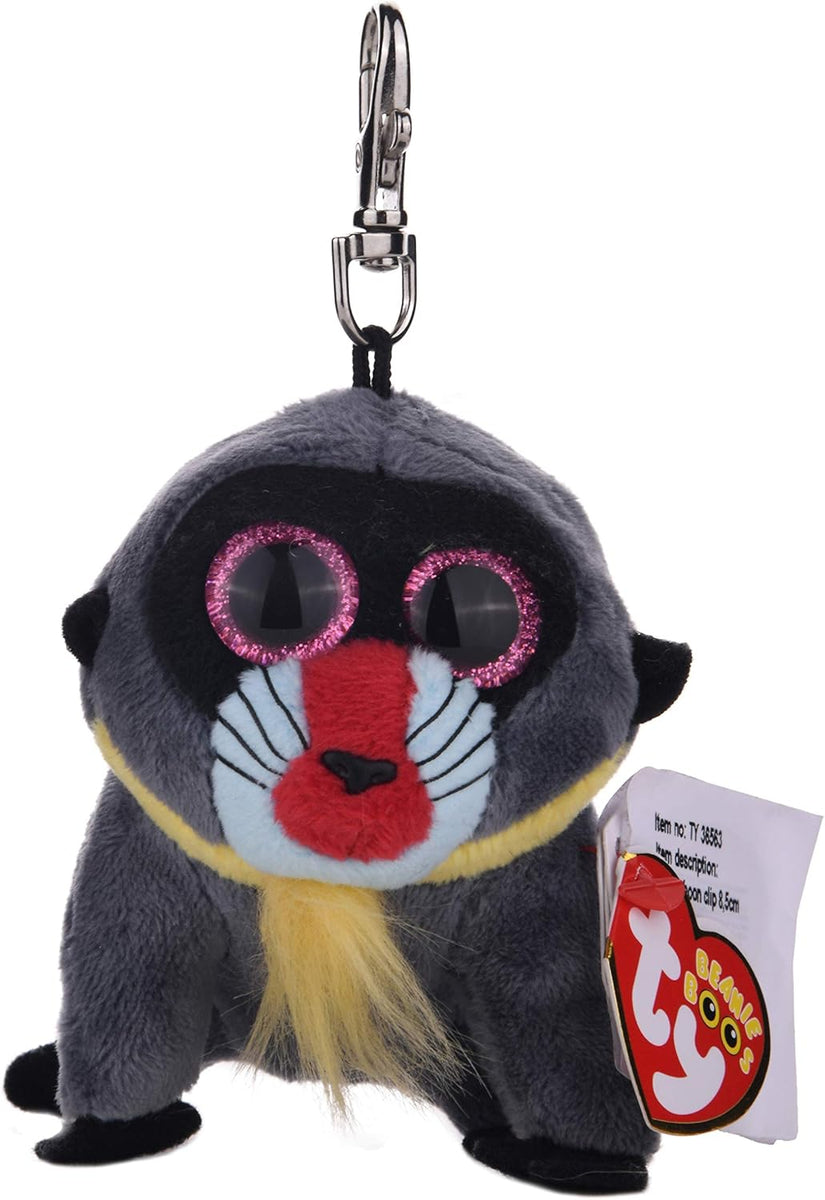 TY Wasabi Baboon Monkey - BOO - KEY CLIP – Happy Go Lucky