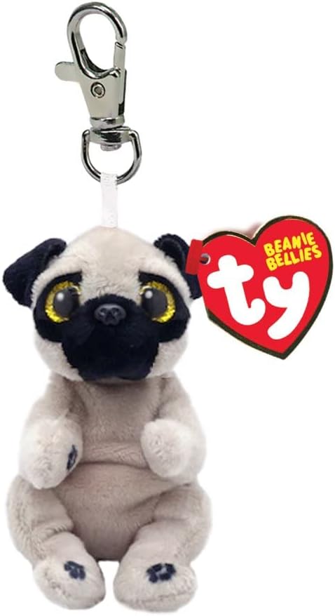 TY Izzy Pug Dog - Beanie Bellies - KEY CLIP – Happy Go Lucky