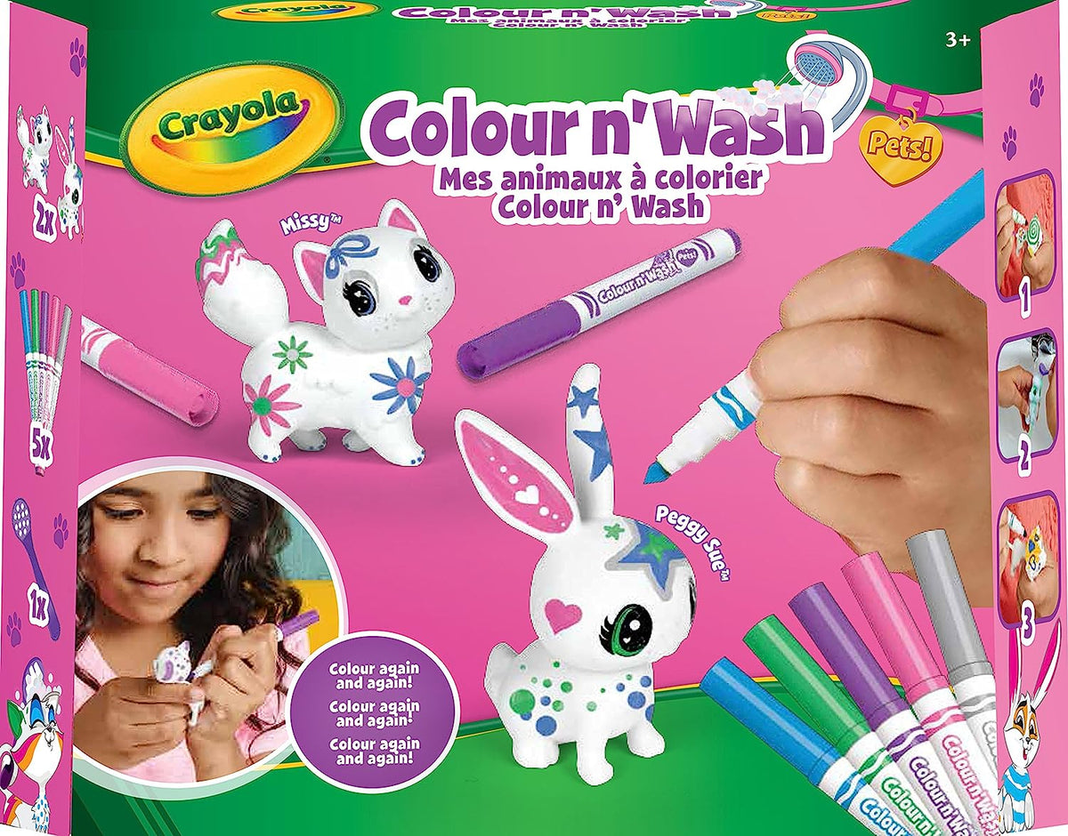Crayola Washimals Pets Cat & Rabbit – Happy Go Lucky