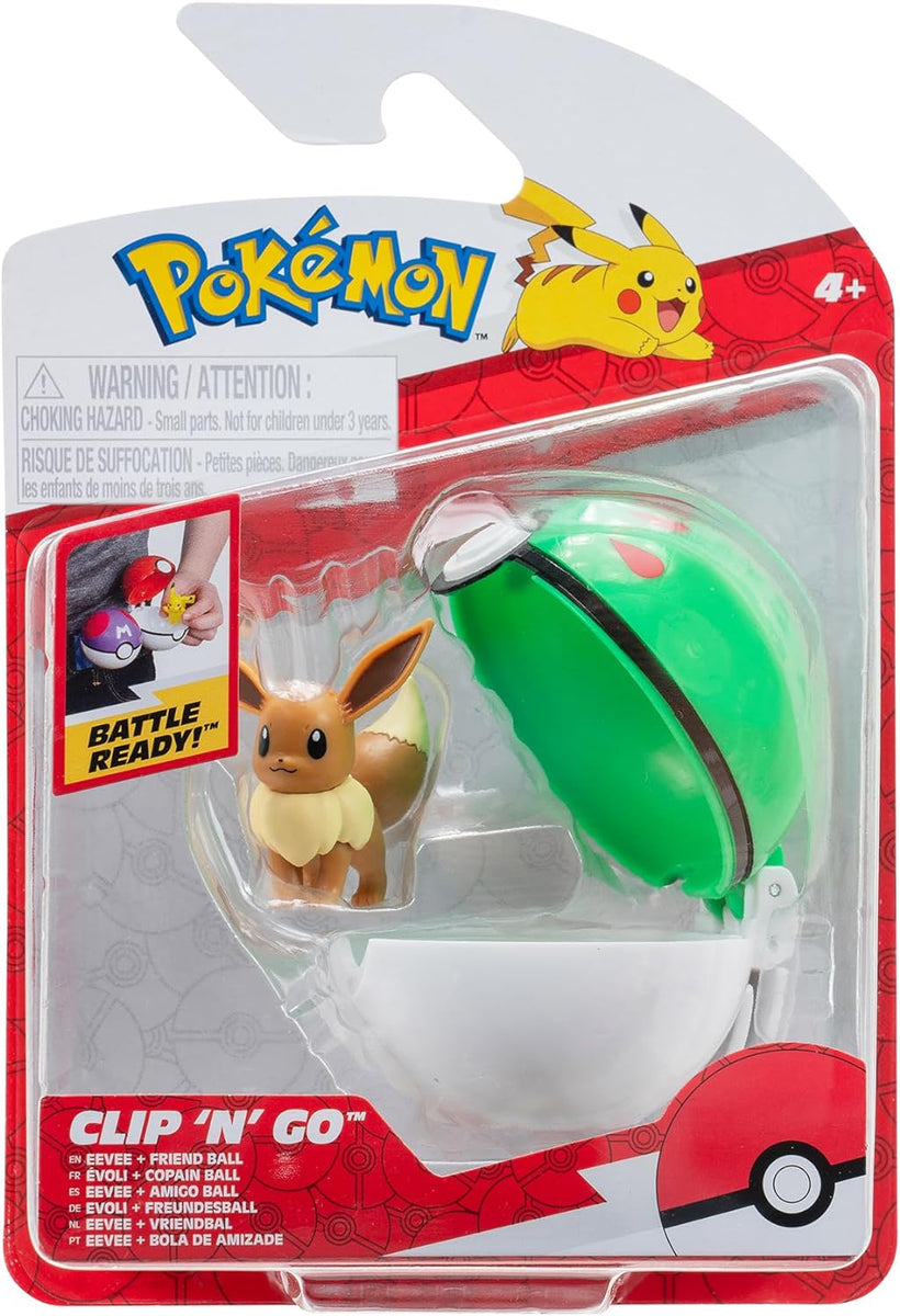 Pokemon - Clip n Go - Eevee and Friend Ball Pokeball – Happy Go Lucky