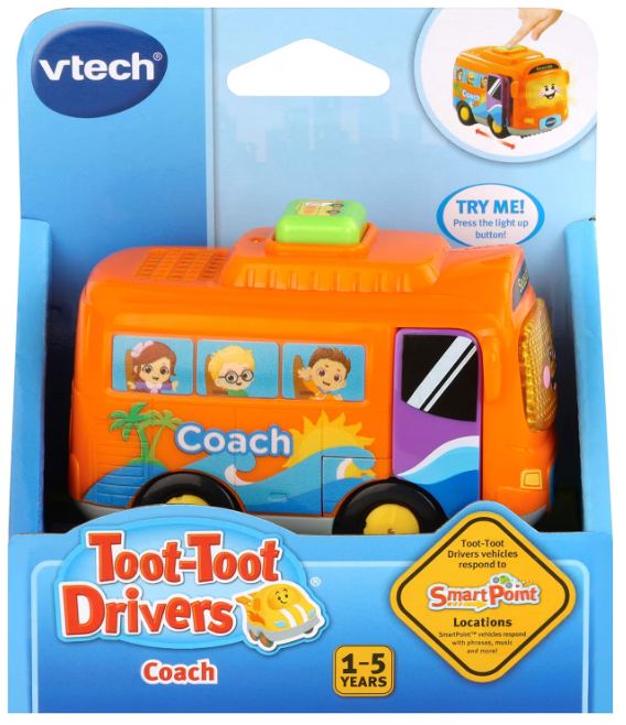 VTech - Toot Toot Driver Vehicle: Coach – Happy Go Lucky