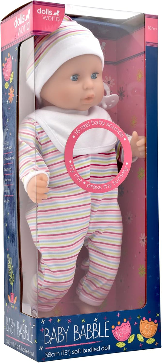 Dollsworld - Baby Babble Doll – Happy Go Lucky