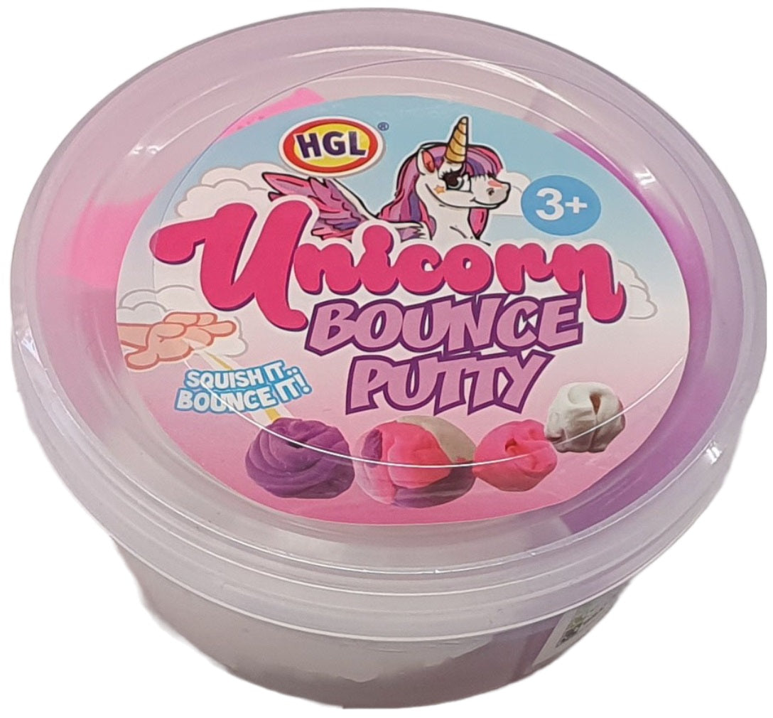 Unicorn Bounce Putty – Happy Go Lucky