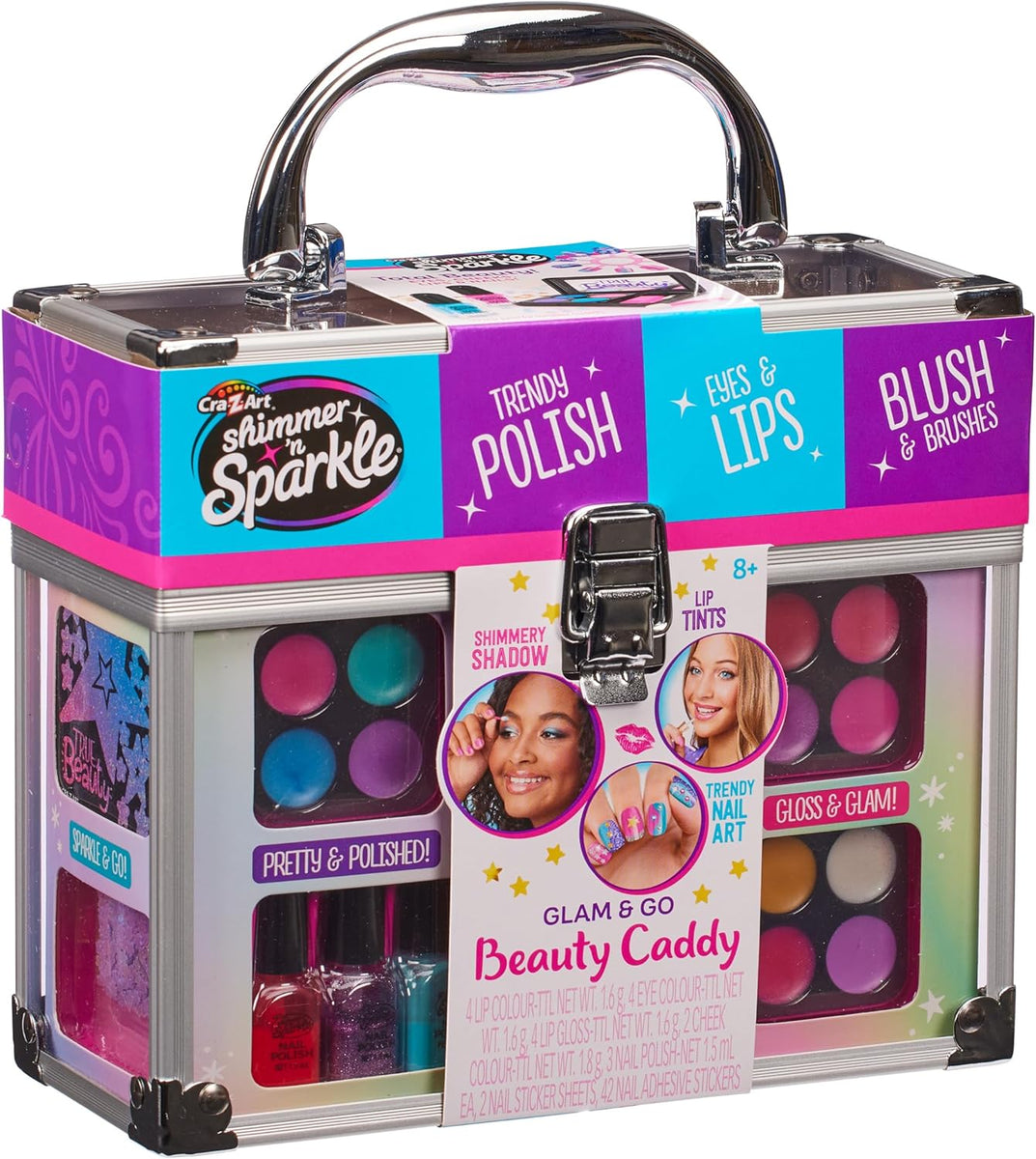 Shimmer N Sparkle Glam and Go Beauty Caddy – Happy Go Lucky