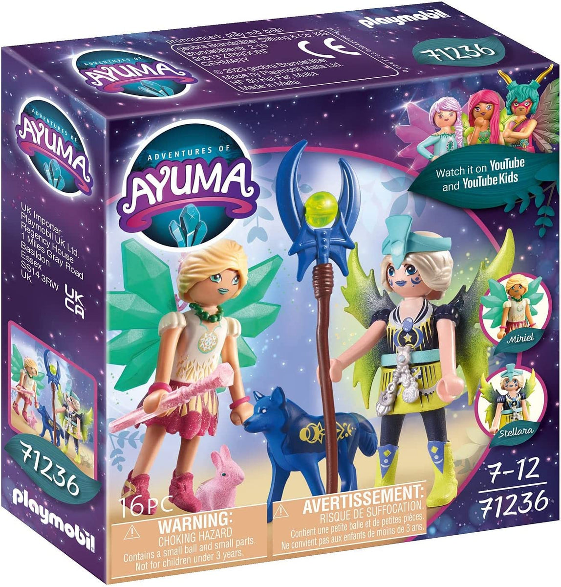 Playmobil 71236 Adventures of Ayuma - Crystal and Moon Fairy with Soul ...