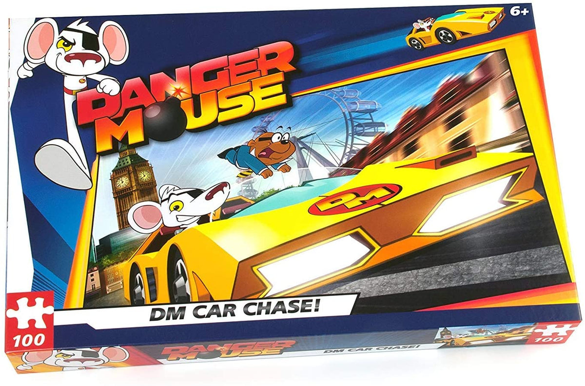 Danger Mouse DM Car Chase 100p Puzzle – Happy Go Lucky