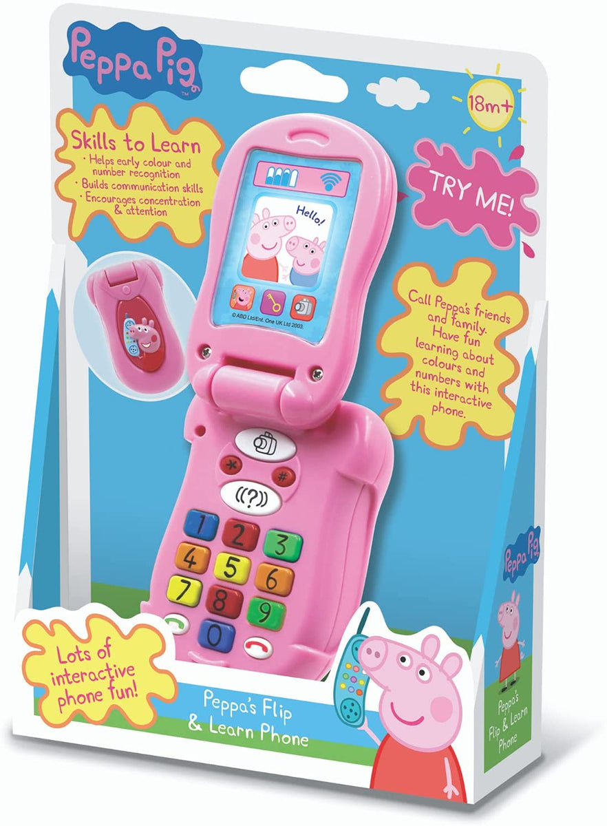 Peppa Pig - Peppa's Flip and Learn Phone – Happy Go Lucky