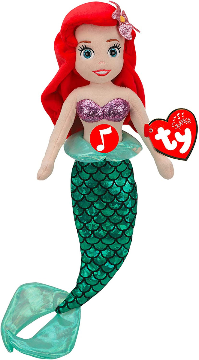 TY -Disney Princess - Little Mermaid - Ariel With Sound – Happy Go Lucky